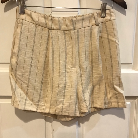 LC Lauren Conrad | Shorts | Lc Lauren Conrad Tan Ivory Black Stripe ...